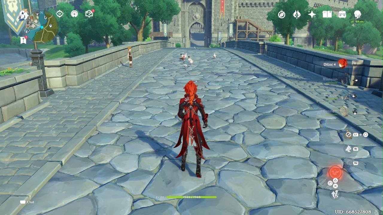 Genshin Impact Legendary Diluc Skin Elemental Burst - YouTube