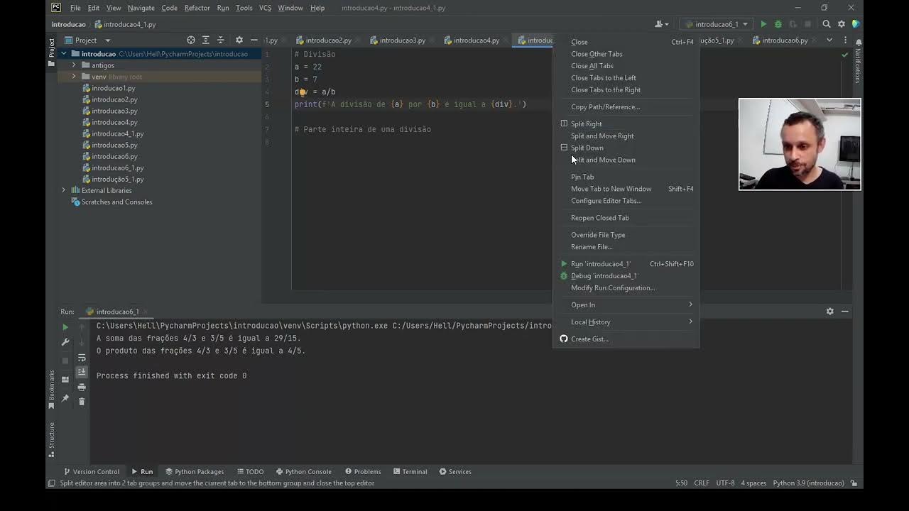 Aula 1.8 - Introdução ao Python - Operações Básicas - Parte Inteira e ...