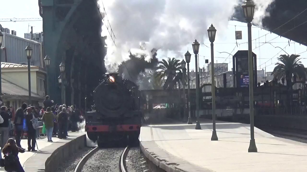 Locomotoras a vapor : tipo 90 n° 903 y tipo 57 n° 607 ; dia del ...
