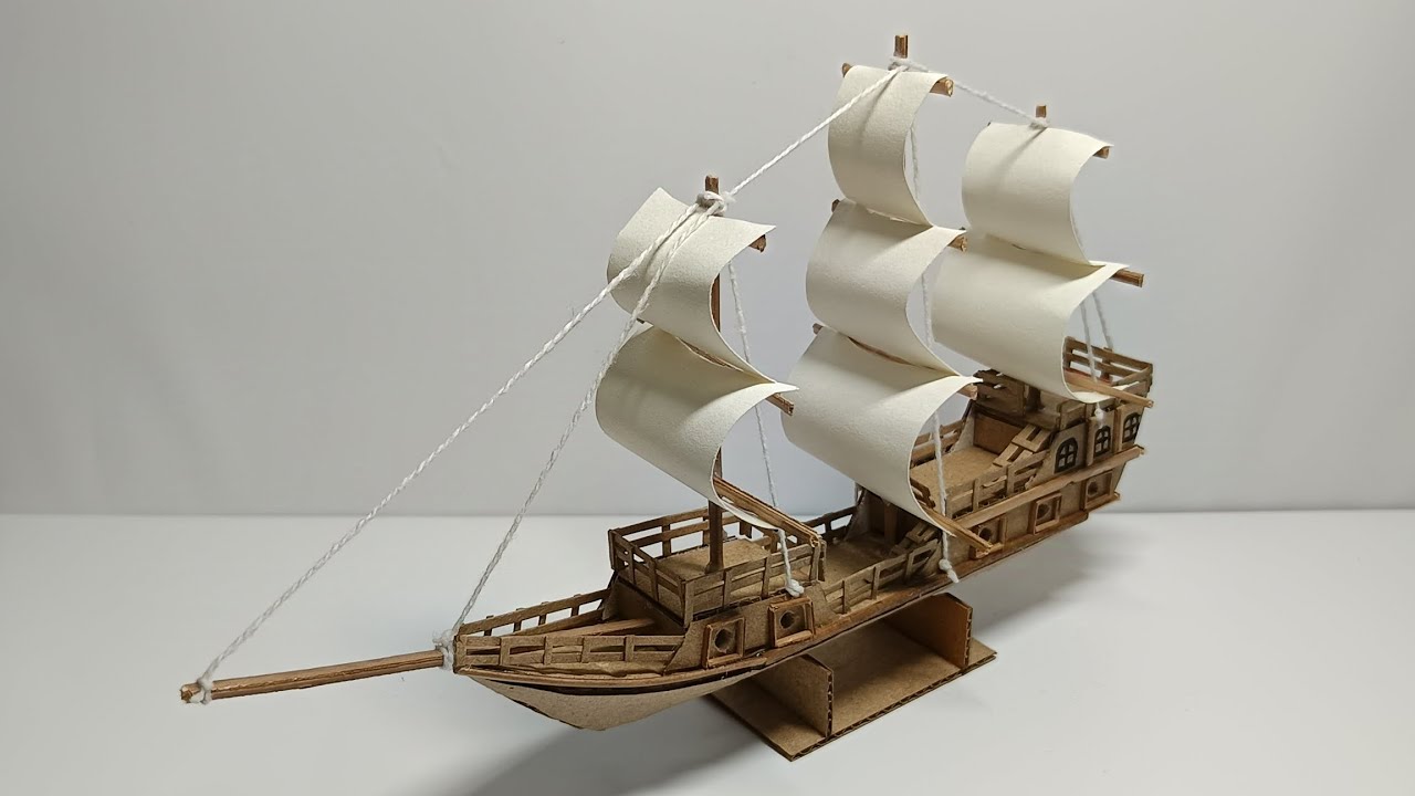 How To Make A Parite 🚢 Ship In Cardboard - YouTube