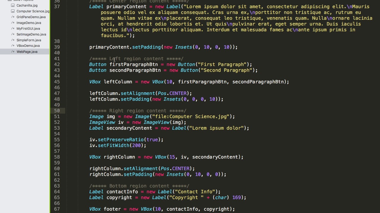 Borderpane Layout Youtube