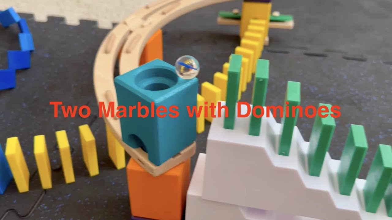 Two Marbles with Dominoes - YouTube