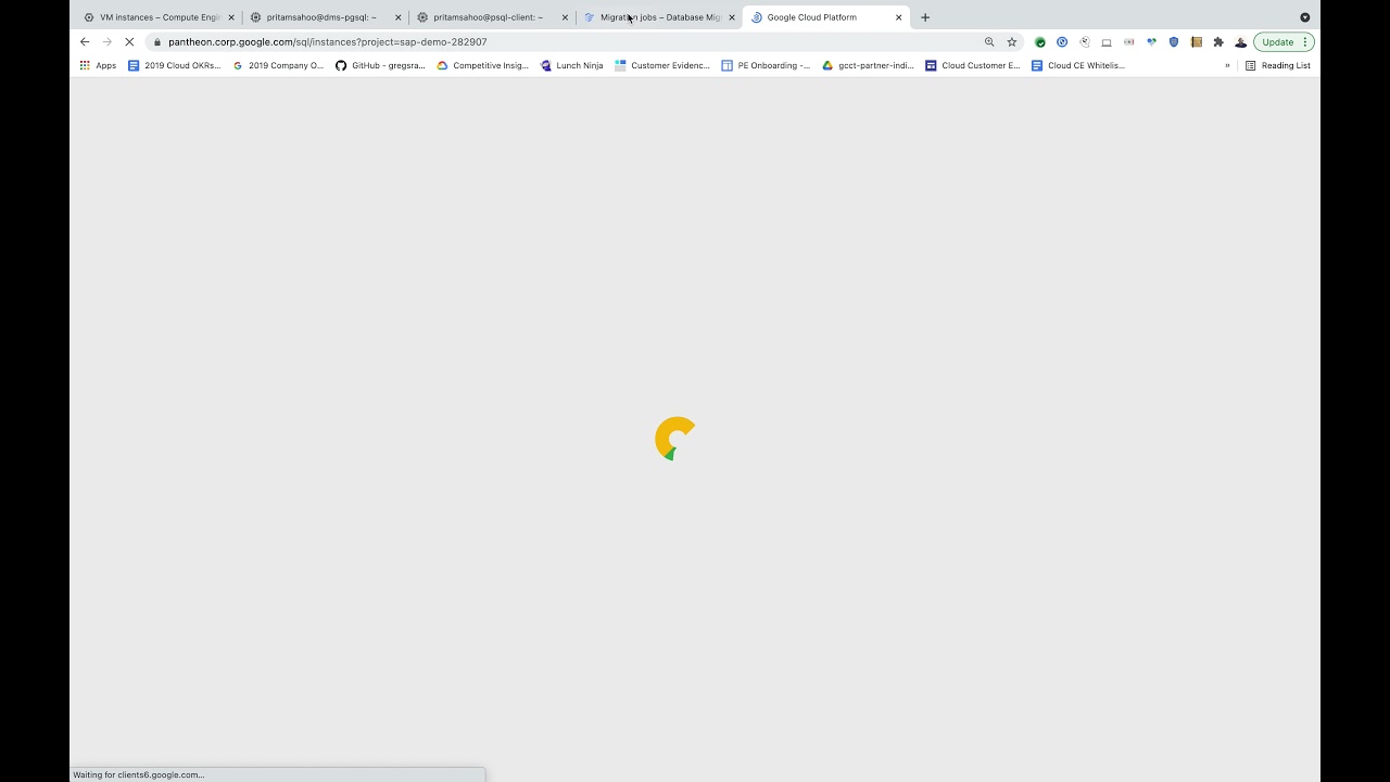 GCP DMS Demo Viewlet - PostgreSQL - YouTube