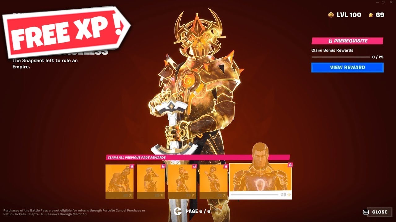 UNLOCK 200 TIER SKIN !! FREE XP MAP | Fortnite xp - YouTube