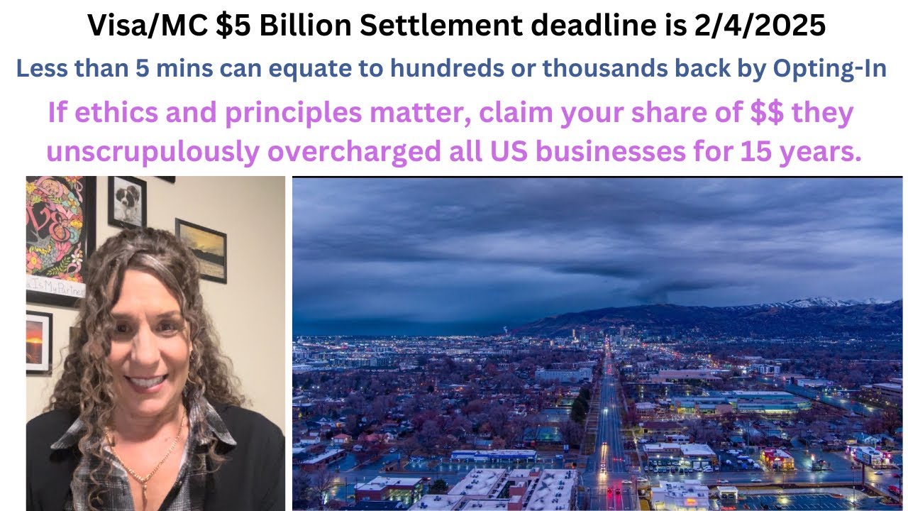 Visa/MC settlement is quick/simple to Opt-In: deadline 2/4/25 - YouTube