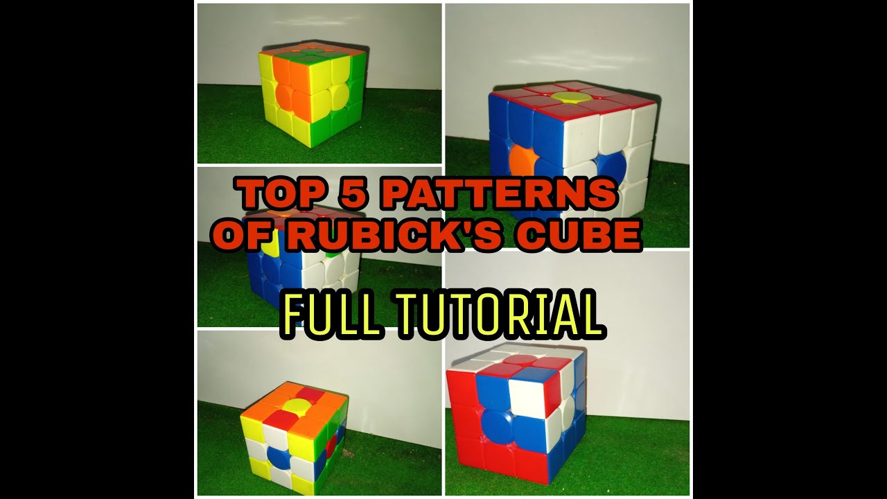 Top 5 patterns of rubick's cube||Tutorial||Rubick's cube - YouTube