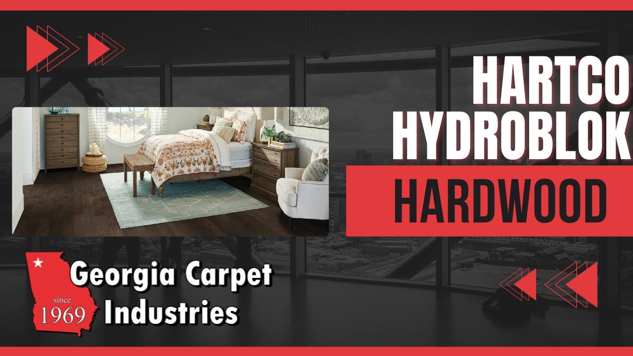 Hartco HydroBlok Hickory 6 1/2" Engineered Hardwood - YouTube