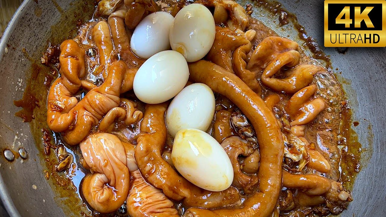 Cooking Pig Intestine With COCONUT WATER @foodatasty - YouTube