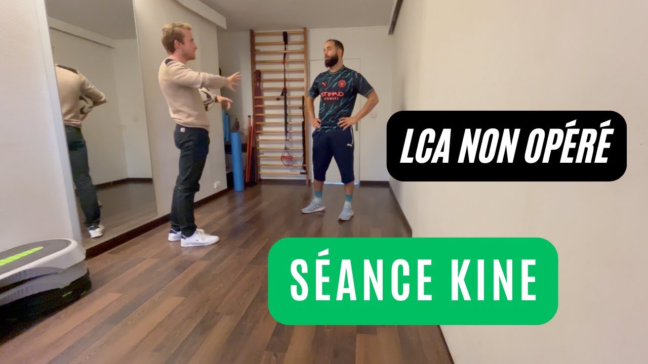 SÉANCE avec mon KINE - Rééducation Ligament Croisé Antérieur (LCA ...