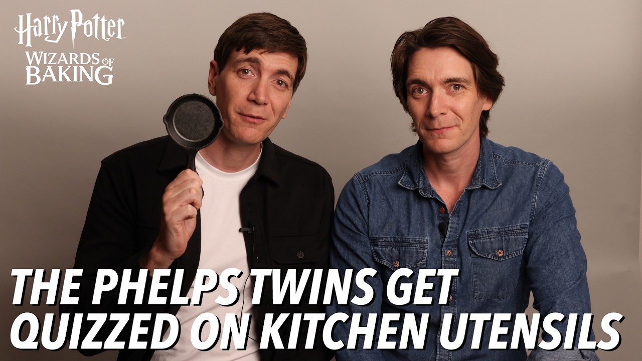 James & Oliver Phelps Get Quizzed on Kitchen Utensils | Harry Potter: Wizards of Baking - YouTube