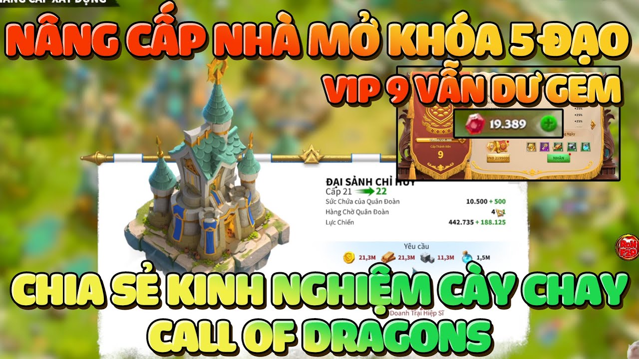 Cách Mở Khóa 5 Đạo Quân Trong Call of Dragons! Kinh Nghiệm Cày Chay Lên ...