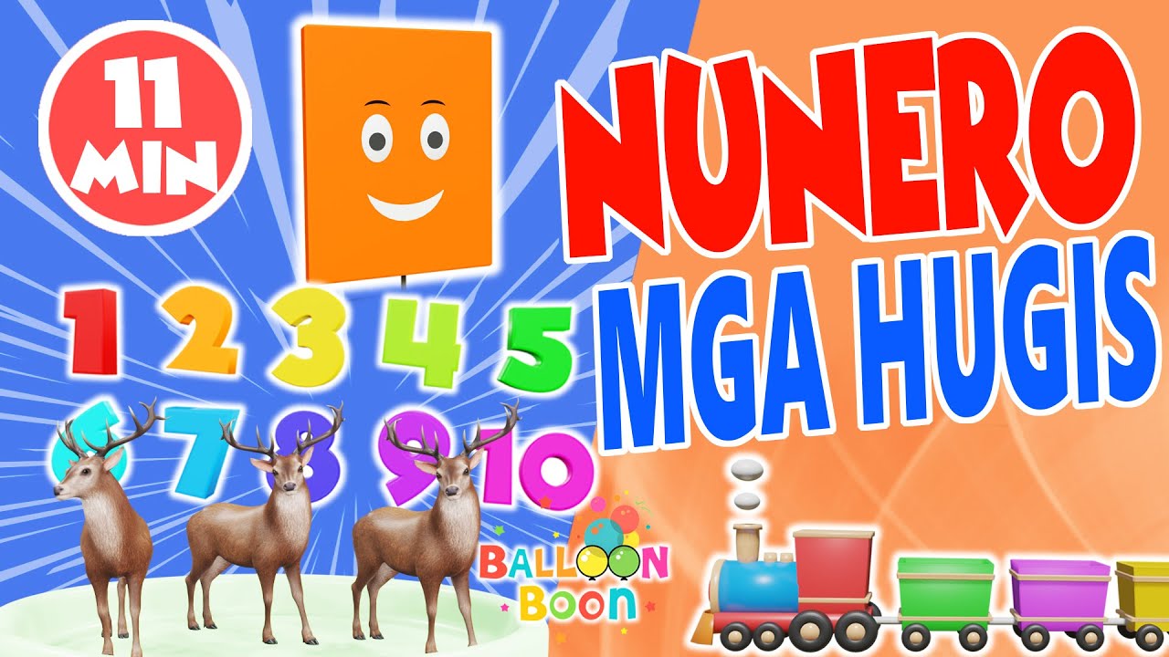 BalloonBoon- Alamin ang Pagbibilang Numero+Hugis+Kulay+Awit Cartoon ng ...