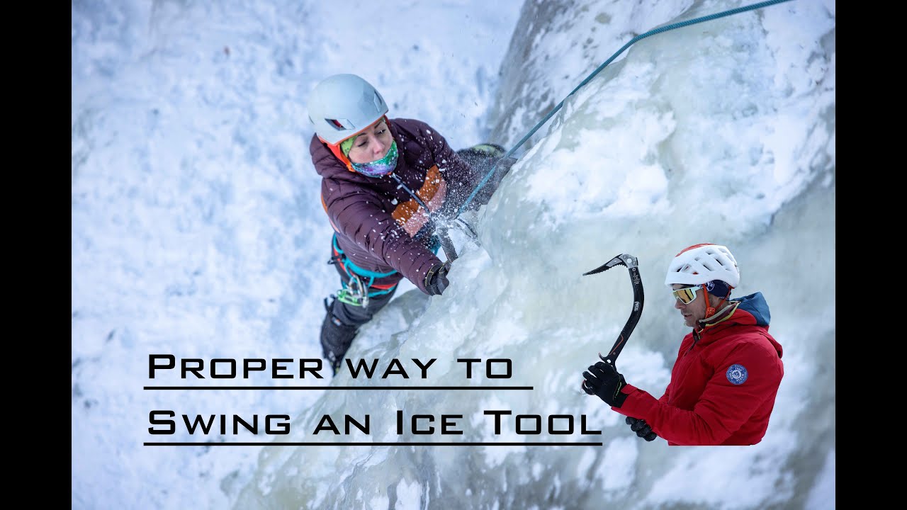 How to swing an ice tool - YouTube