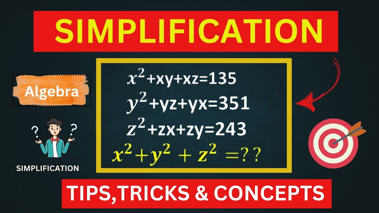 Important Simplification Question for Jeemains | IIT-JEE | Algebra ...