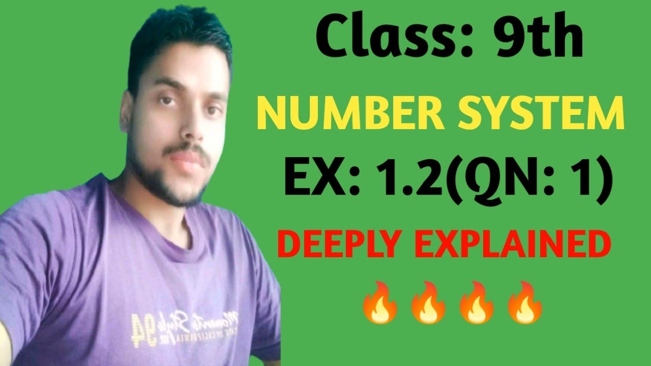Class 9th Ex: 1.2 (Q1) NUMBER SYSTEM (NCERT MATHS) - YouTube