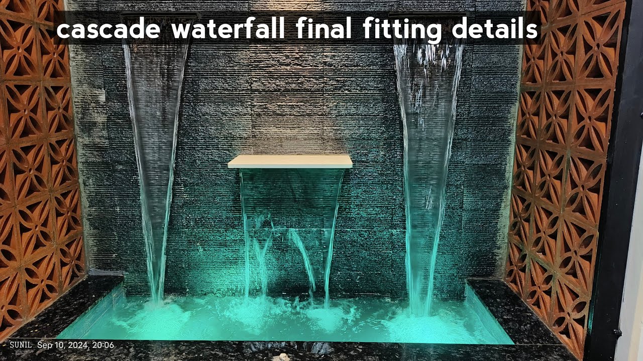 Cascade Waterfall Final Fitting Details In Kannada Water Fall And Light ...