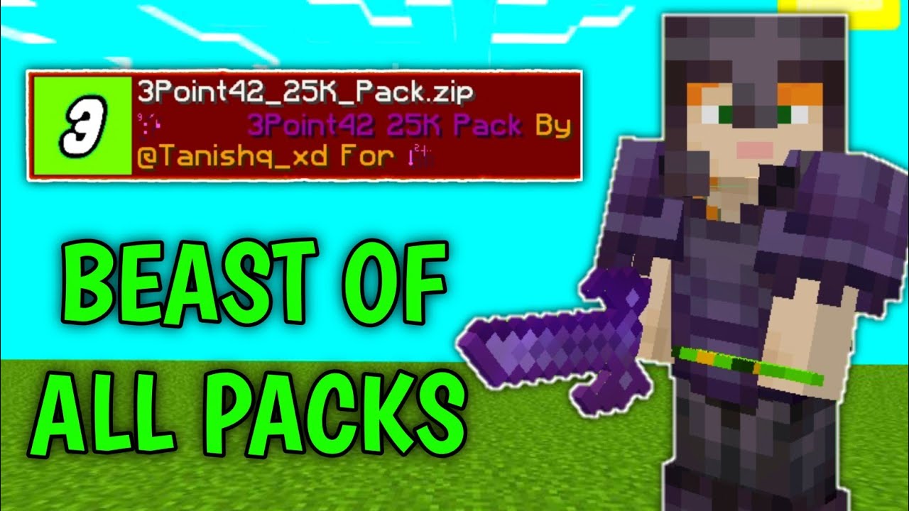 This Texture Pack is BEAST OF All Packs🔥 || 3Point42 25k special ...