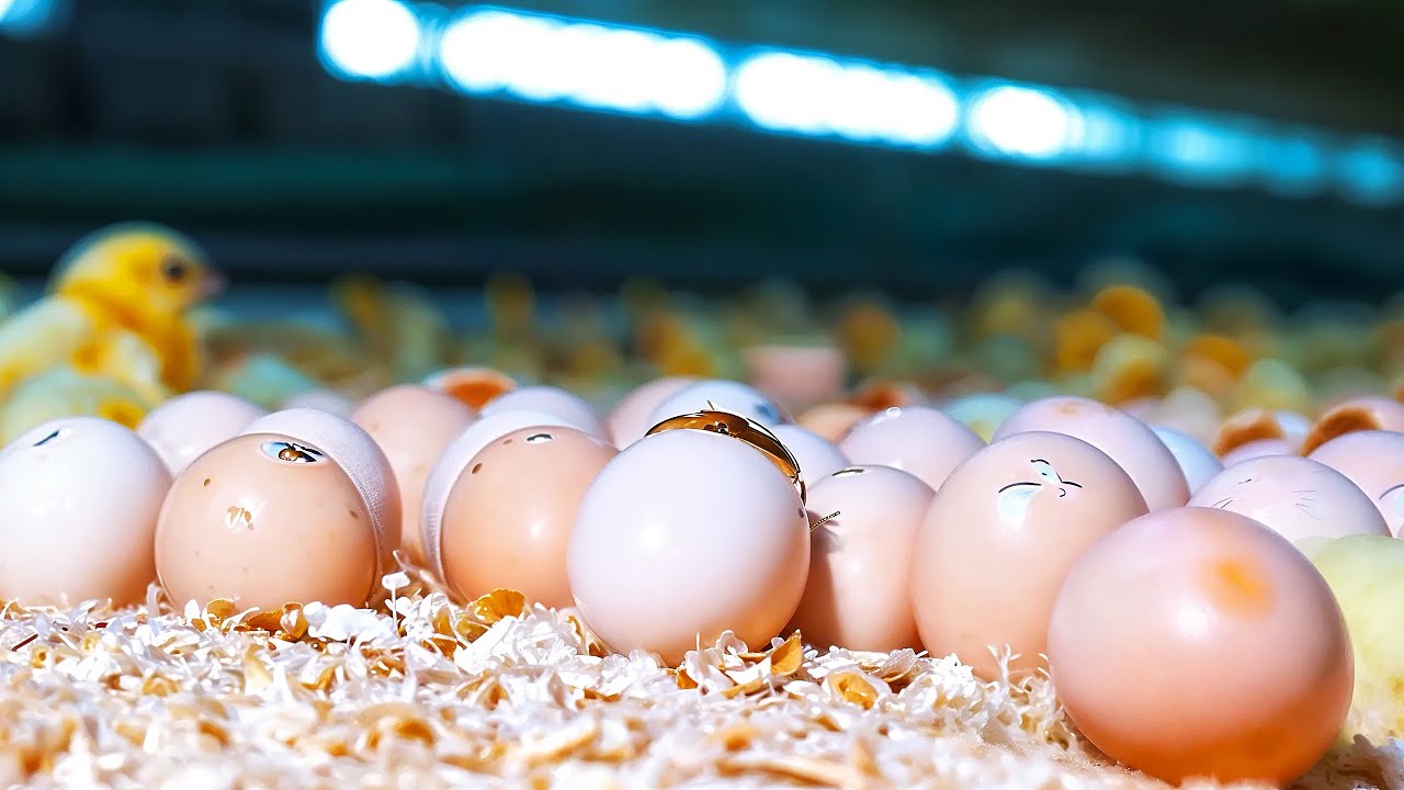 How millions of chicks hatch modern factory farm technology in action ...
