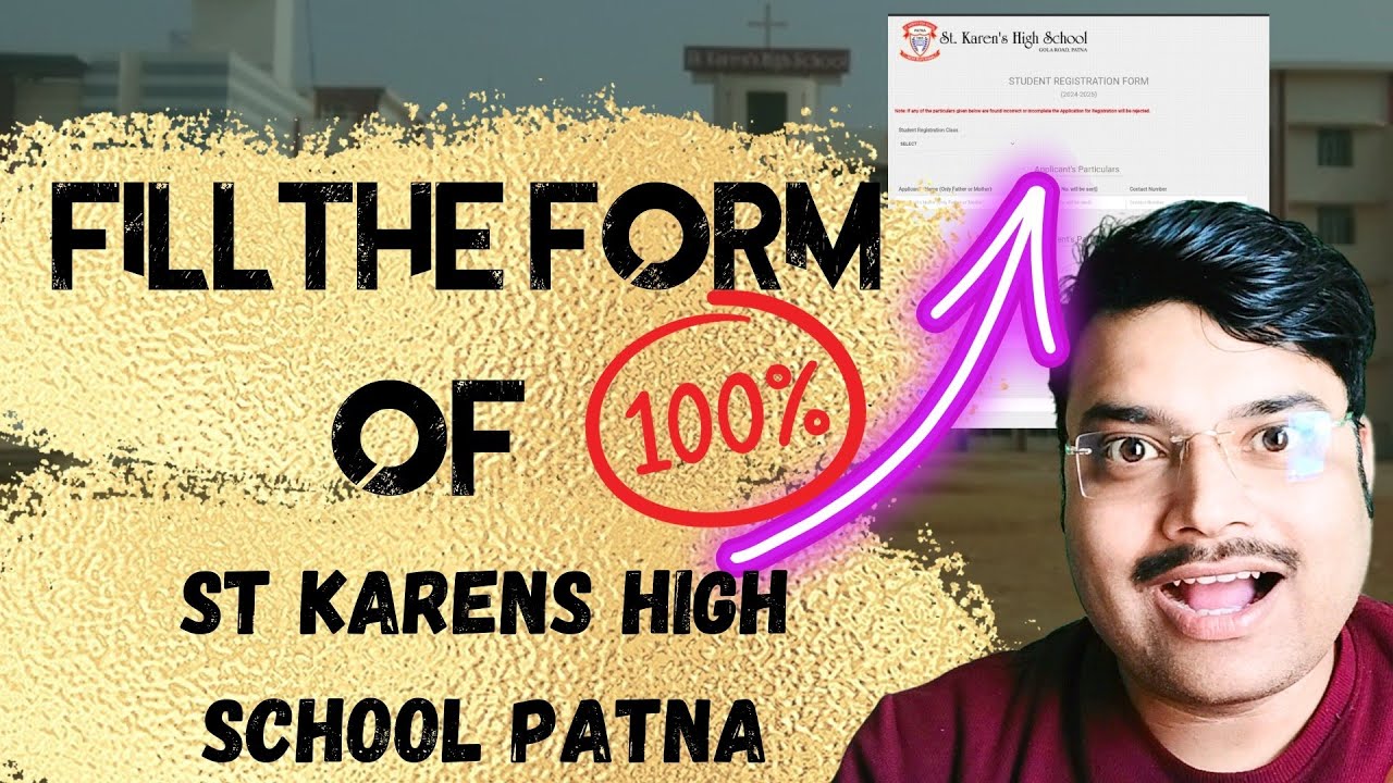 HOW 😦😲TO FILL THE FORM WITH 100% accuracy St karen's High School Patna - YouTube