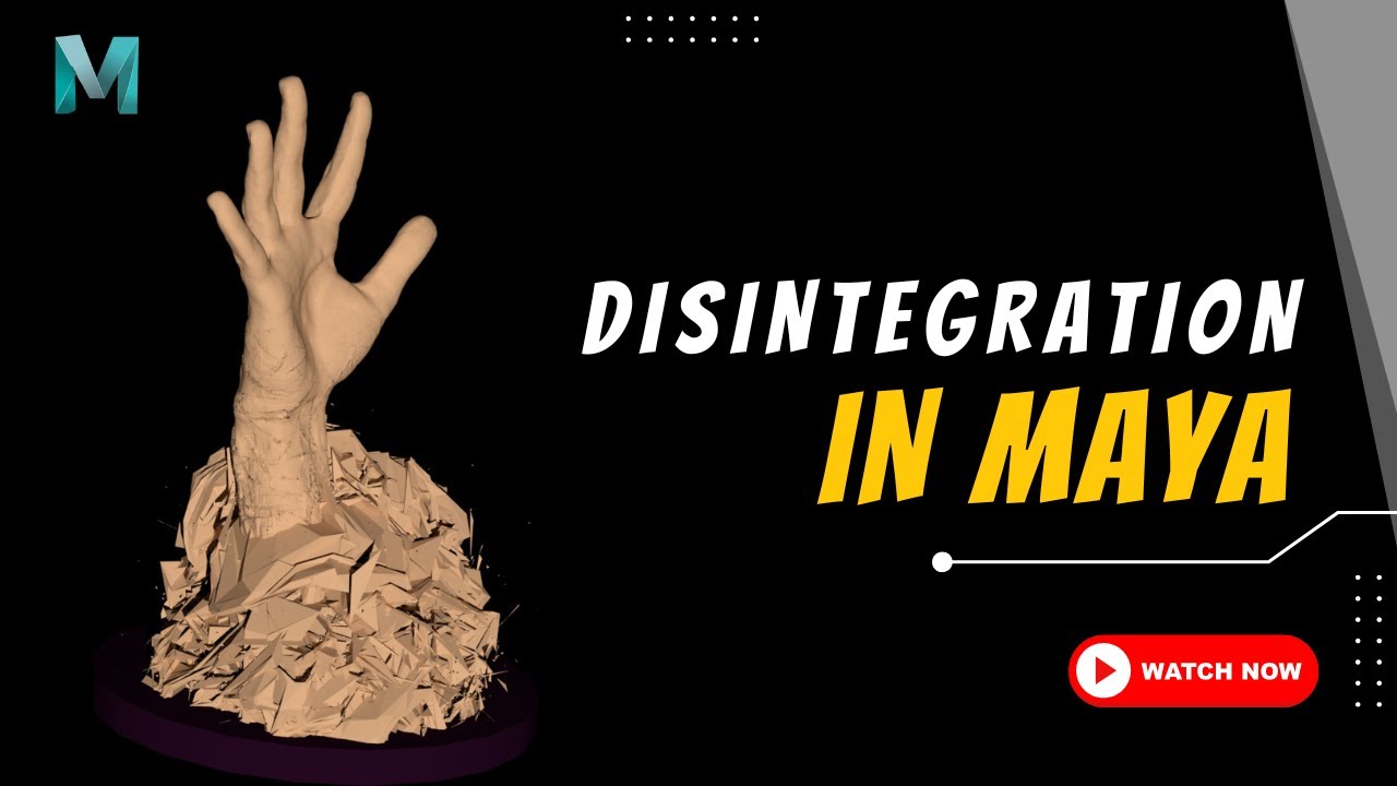 Maya hand disintegraton | Disintegration in Maya - YouTube
