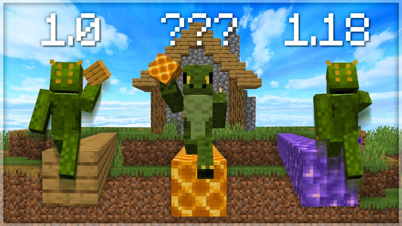 Telly Bridging On Every Minecraft Version! - YouTube