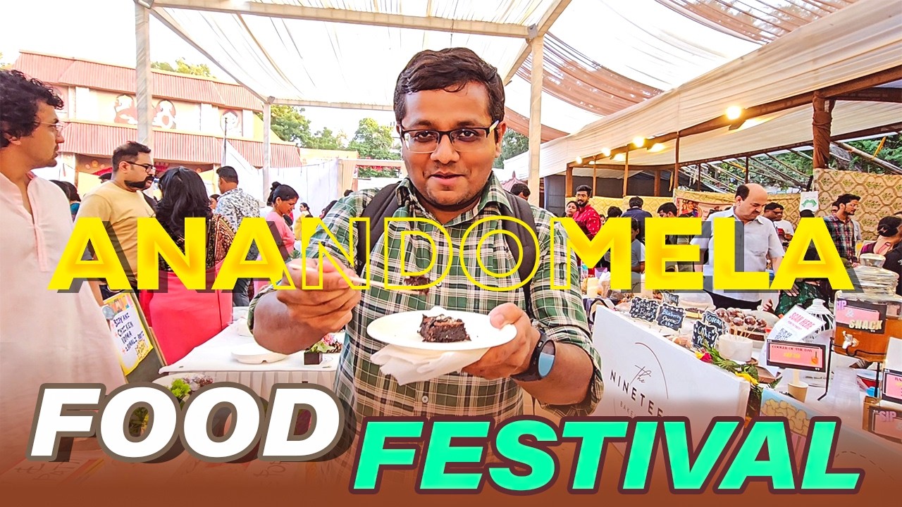 Anando Mela Food Festival at Durga Puja Pandal CR Park Delhi | Vlogs By ...