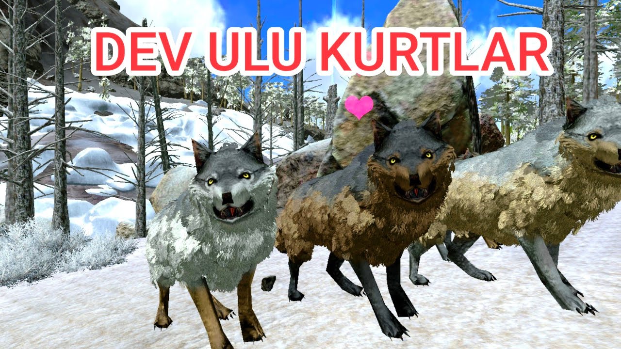 Dire Wolf Evcilleştirme! | Alfa Ulu Kurt Saldırısı! | Ark Survival ...