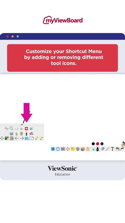 myViewBoard: Customizing the Shortcut Menu - YouTube