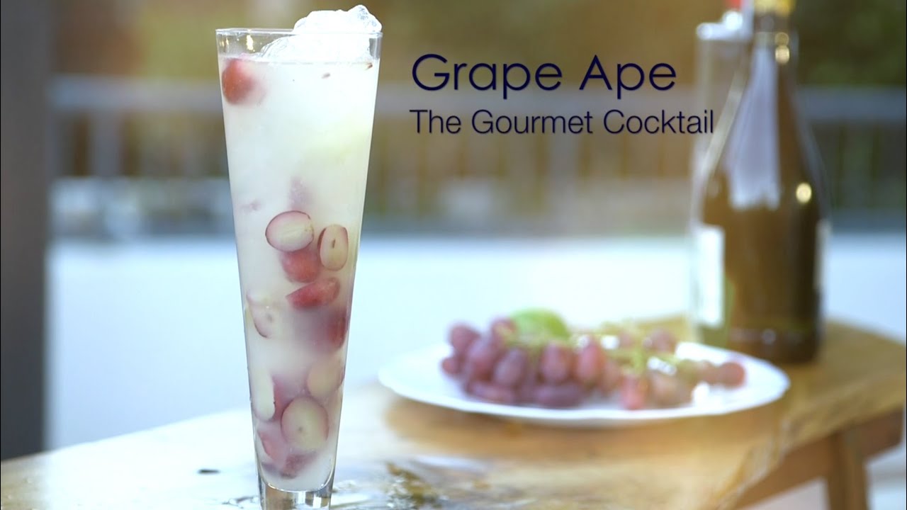How to make the best Champagne Cocktail with Vodka and Fresh Grapes ...