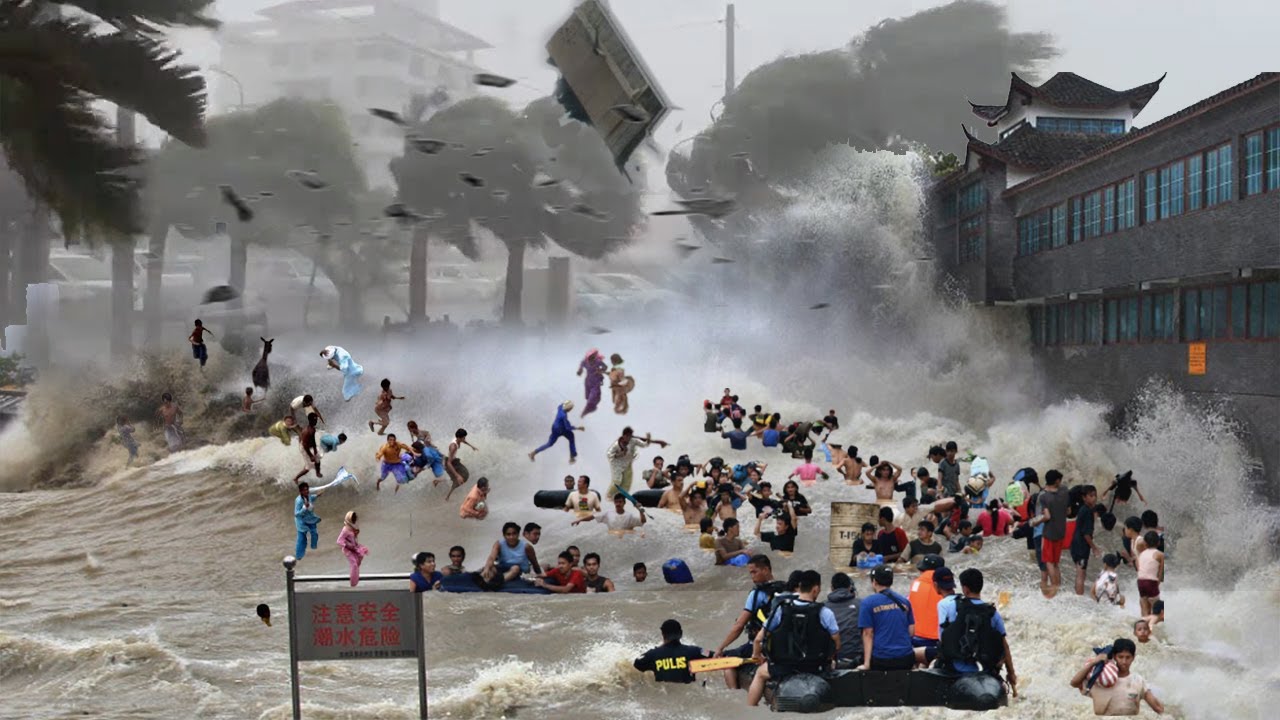 Emergency evacuation! Wind at 138 km/h, typhoon Talim hit China and ...