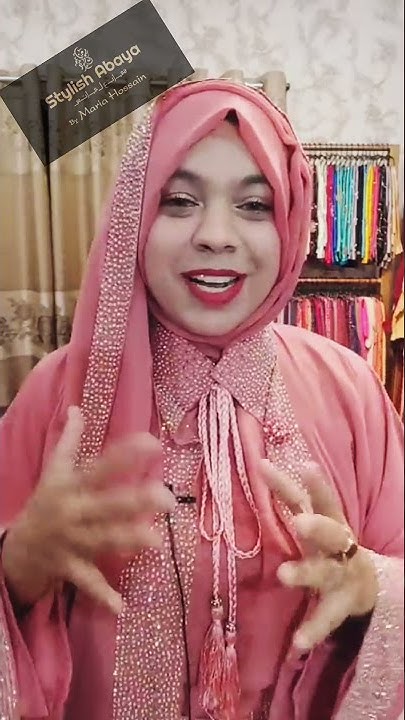 Pink kaynat original Dubai abaya - YouTube