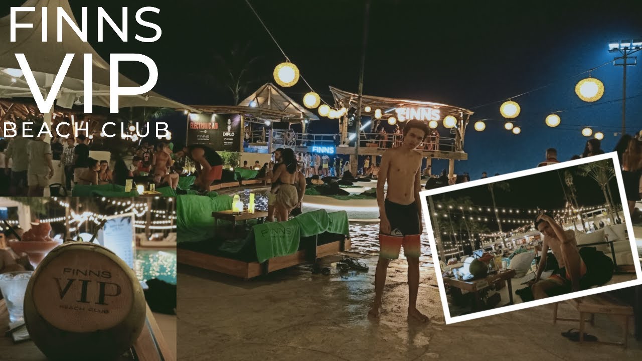VIP FINNS Beach Club Tour & Review - YouTube