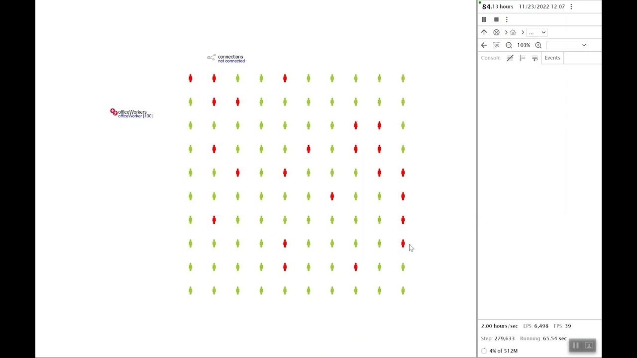 Simple Agent Based Model (ABM) in AnyLogic - YouTube