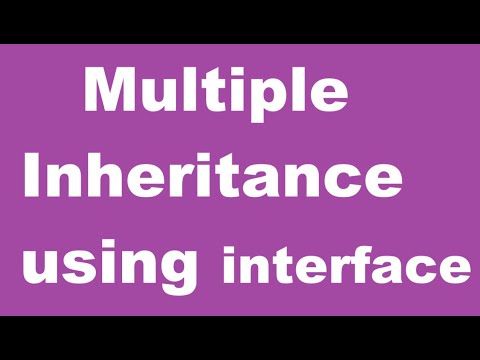 Multiple inheritance using Interface | Example of multiple inheritance in c# - YouTube