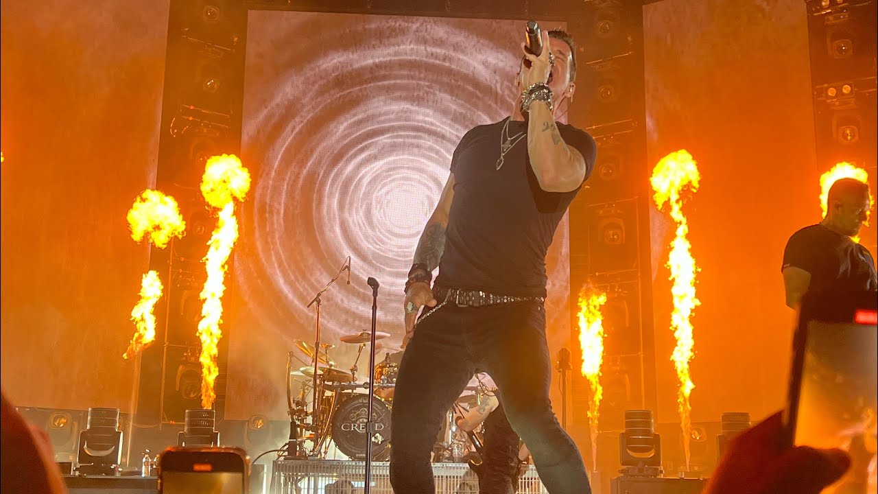 Rain During Creed “Higher” Full Song 2024 Tour - YouTube