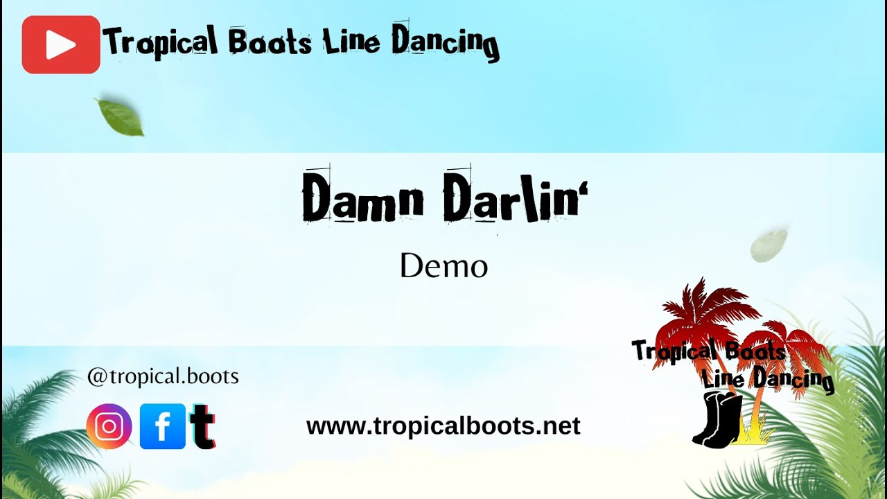 Damn Darlin Line Dance - Demo - YouTube