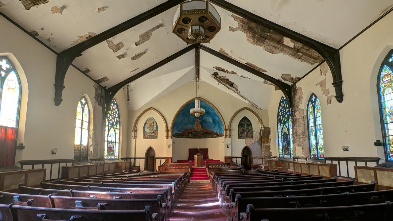 Abandoned Flooding Evangelic Church With Everything Left! Climbed The ...