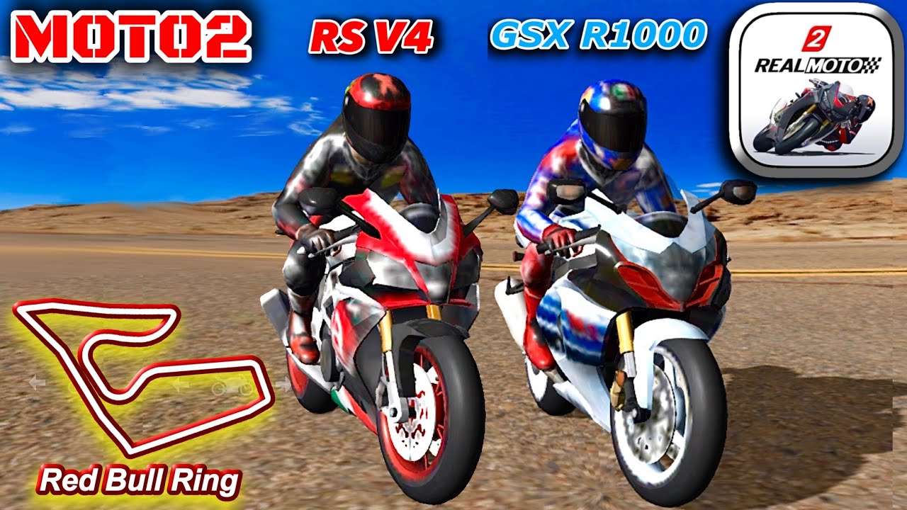 Real moto 2:GSX R1000 & RSV4 Red Bull Ring (MOTO2) GP MODE - YouTube