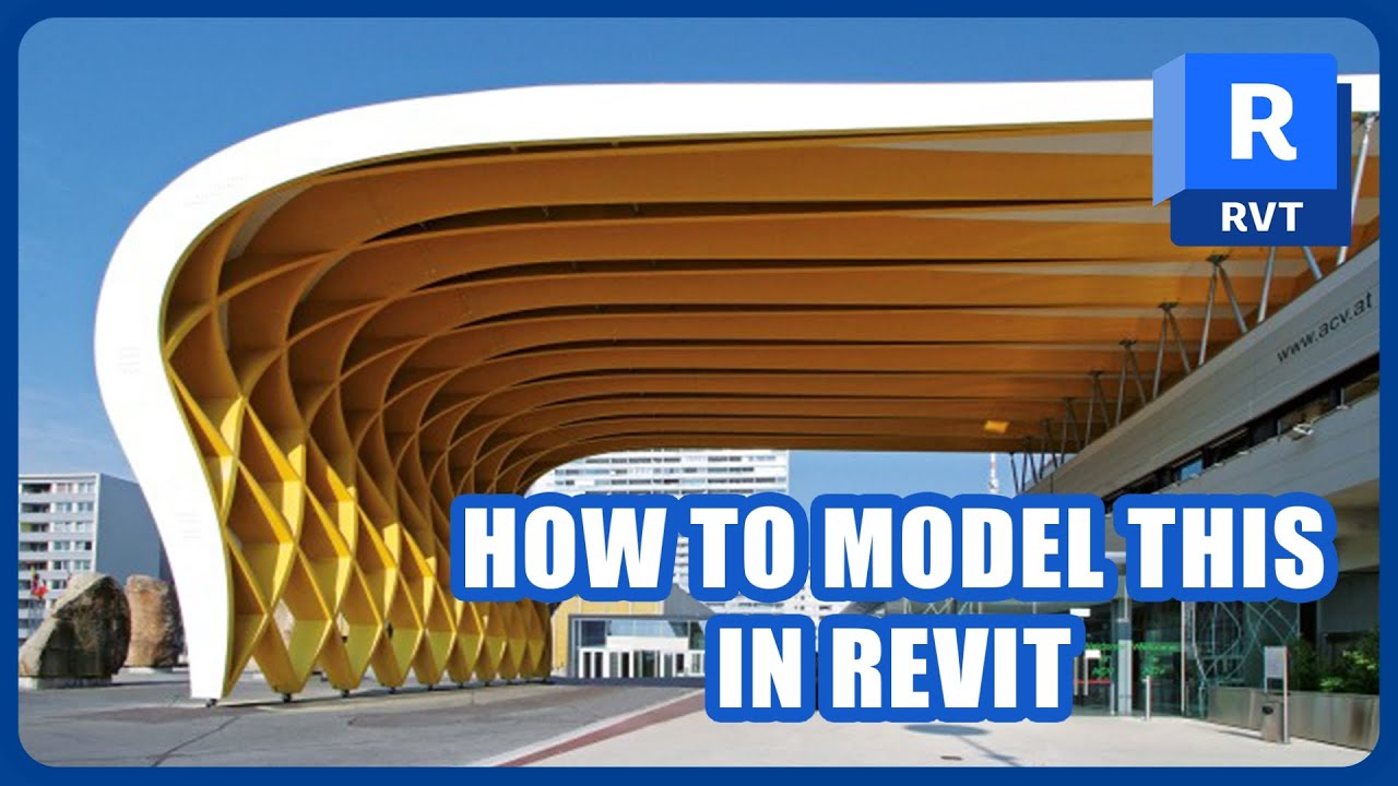 HOW TO MODEL GLUE-LAMINATED WOODEN ROOF STRUCTURE IN REVIT - YouTube