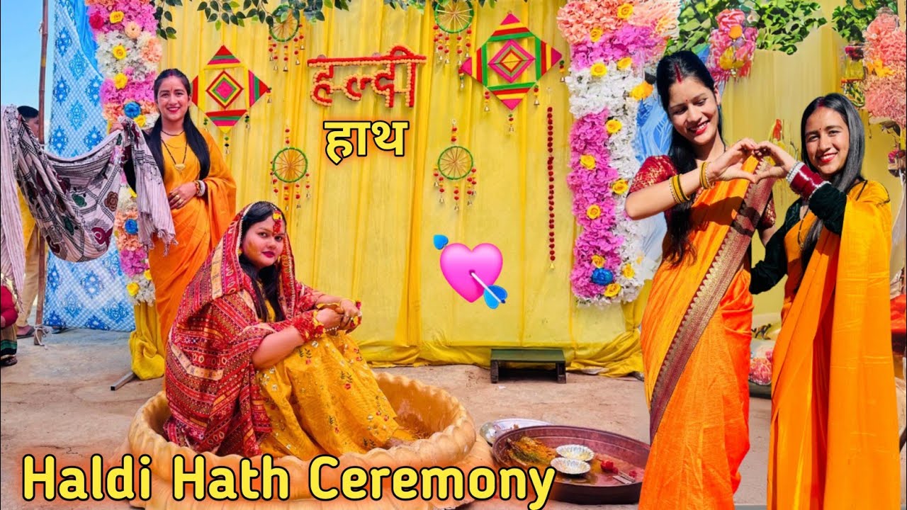 मेरी ननद की हल्दी हाथ 😍 | Pahadi Haldi Hath Ceremony ️ | Tarahul Vlogs🌴 ...