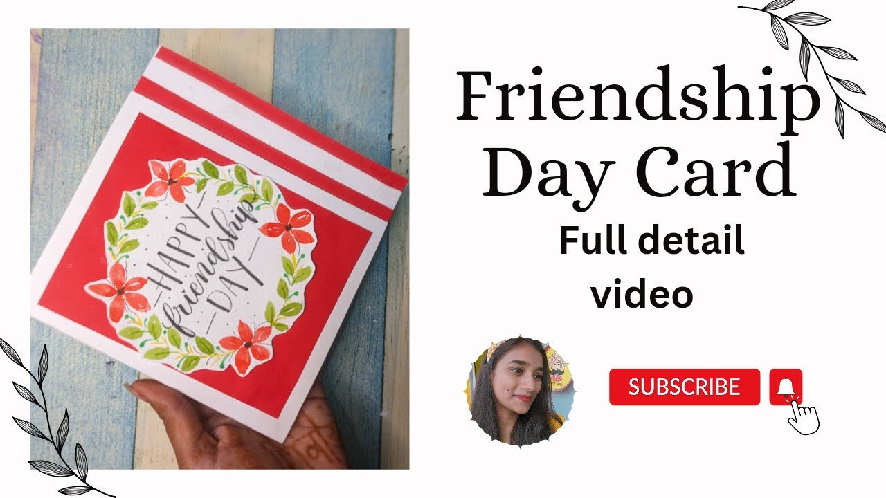 Friendship Day card #diywithritz #friendship #card #handmade # ...