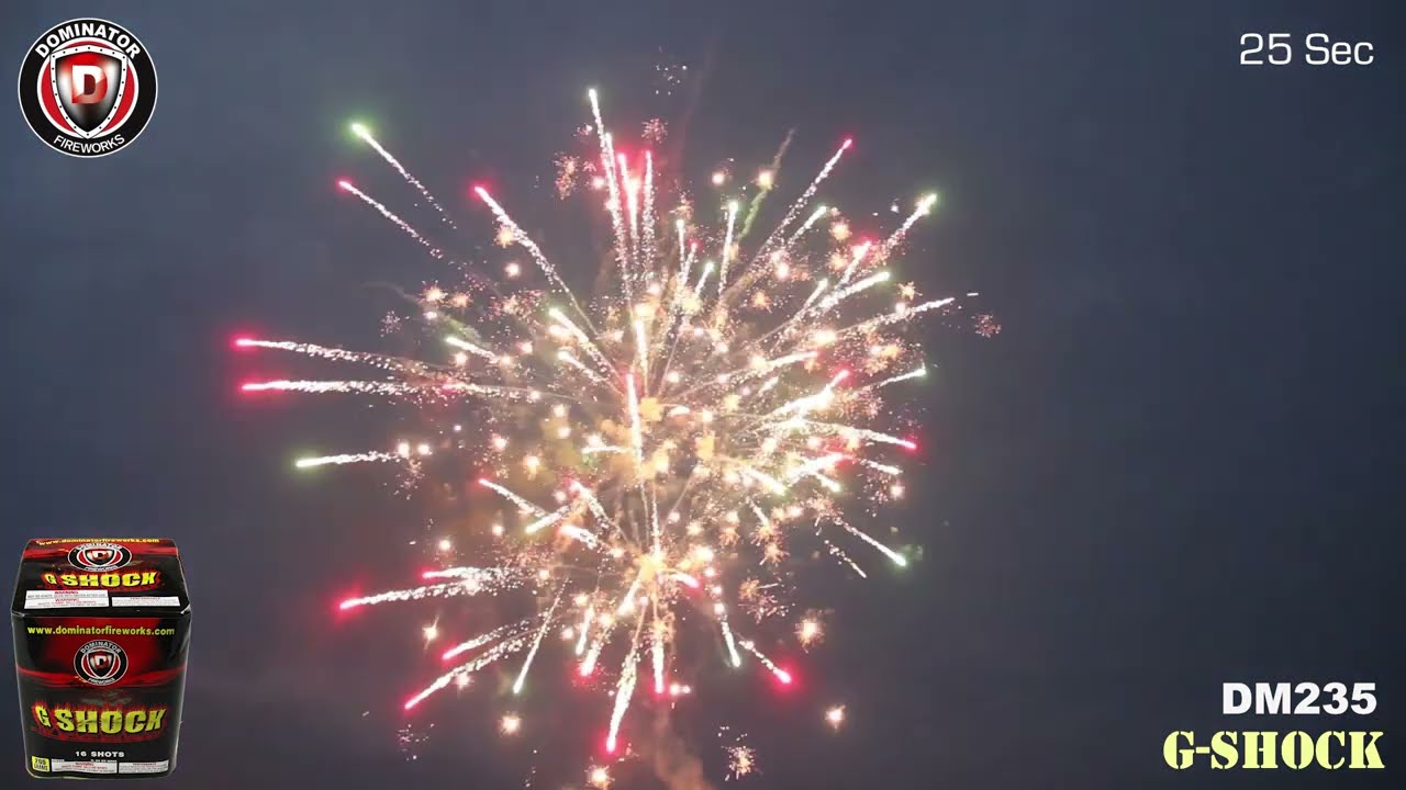 G-Shock by Dominator Fireworks (200G, DM235) - YouTube