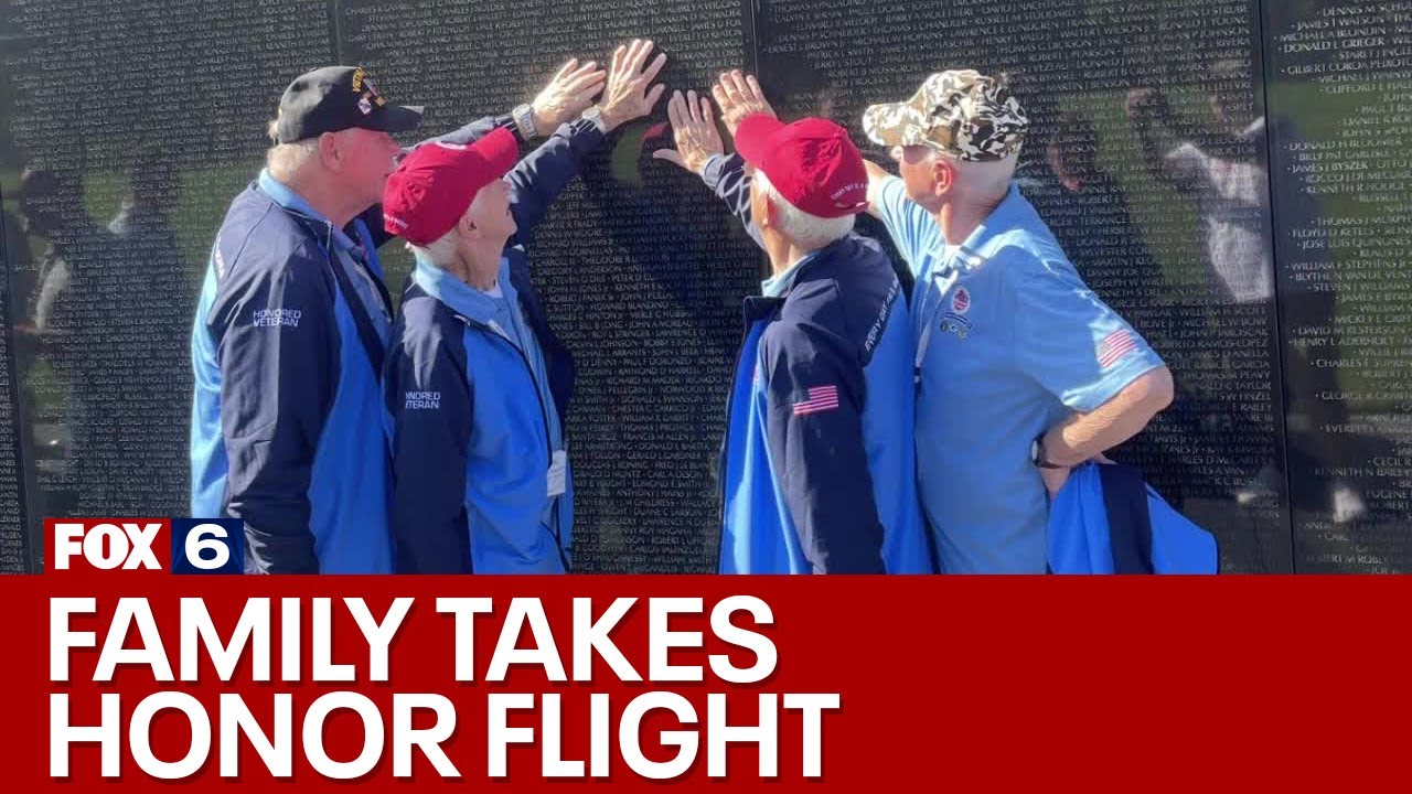 Honor Flight: Wisconsin veterans make trip as family | FOX6 News ...