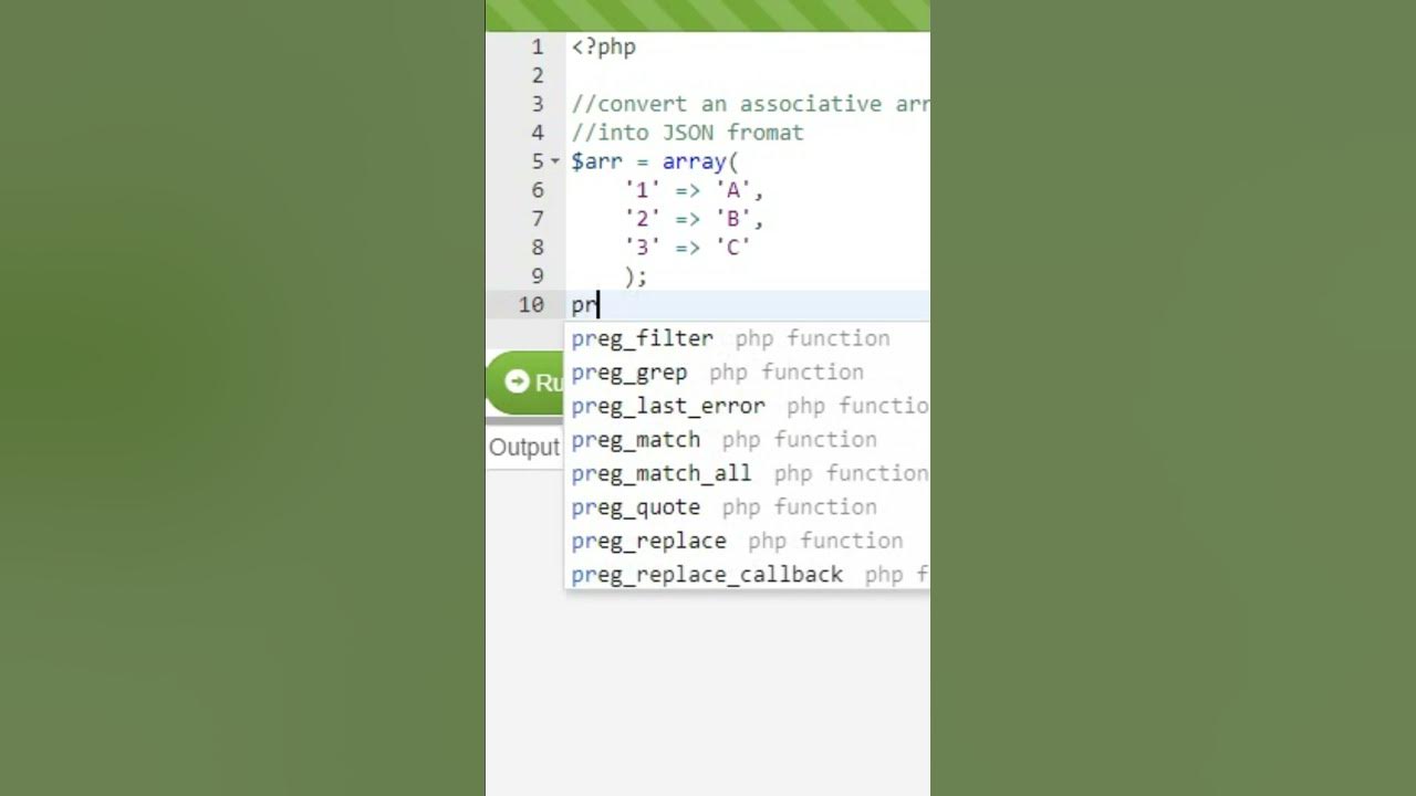 Convert Associative Array Into Json In Php Shorts Php Programming