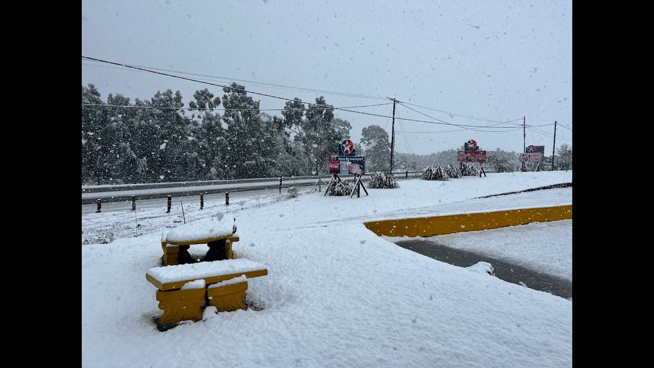 Snow in Van Reenen and Harrismith, some drone footage, South Africa 19 ...