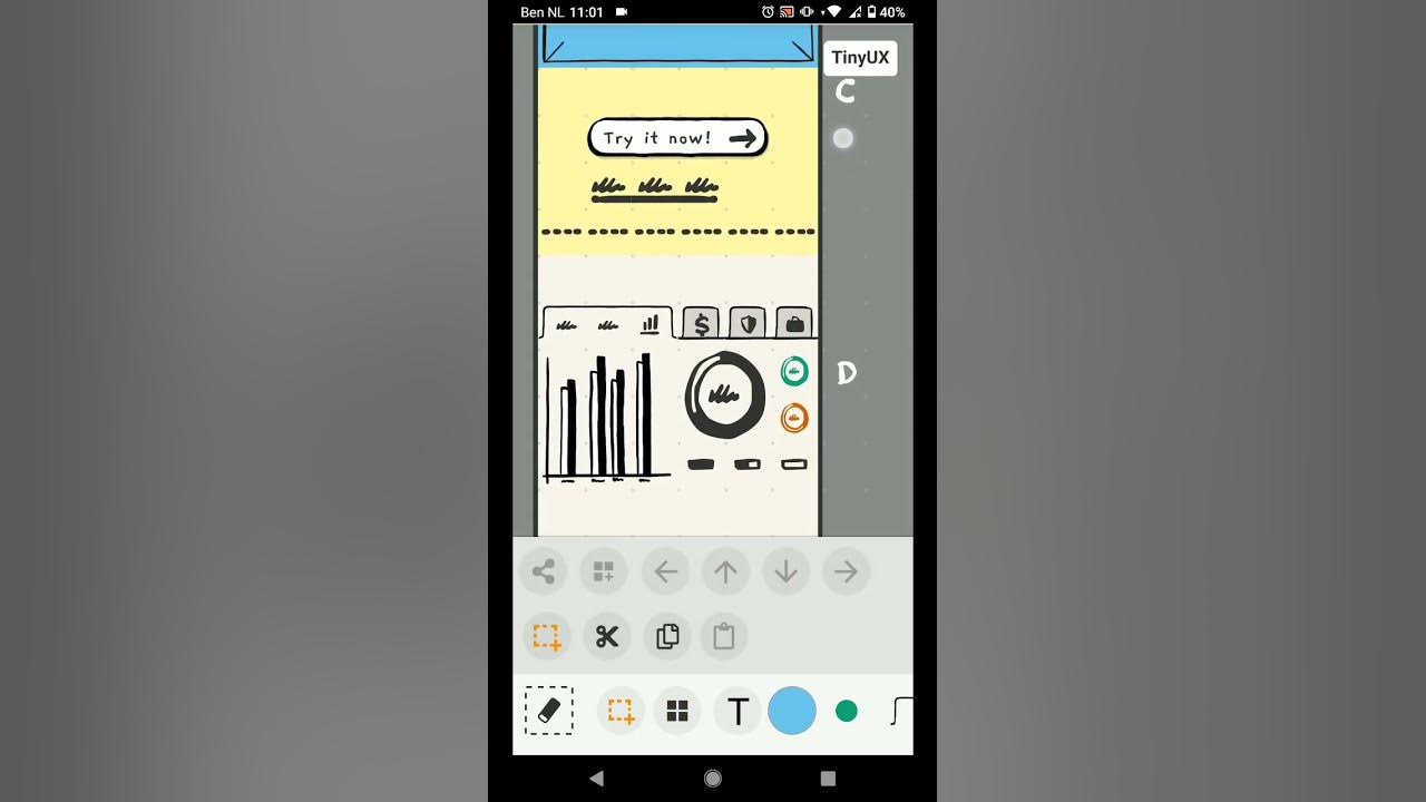 TinyUX - Wireframing on your mobile device - YouTube