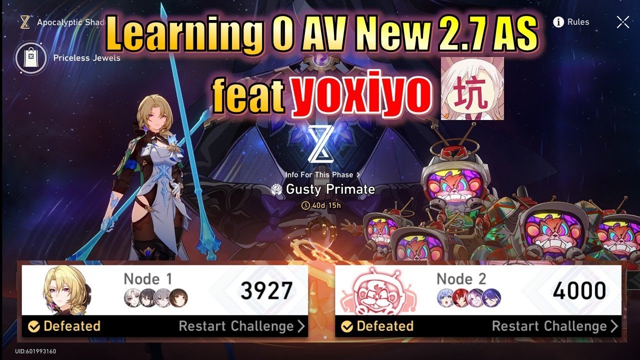[HSR AS101] How to 0AV New 2.7 Apocalyptic Shadow (Lecturer: yoxiyo ...