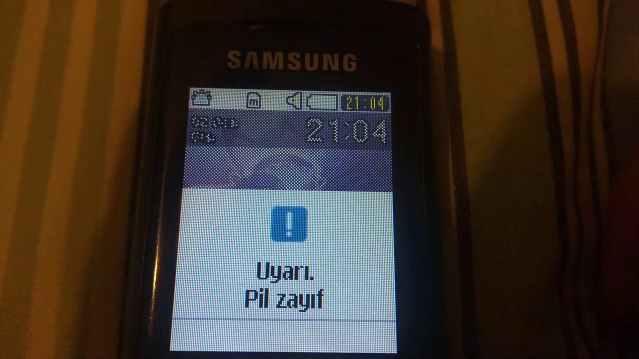 Samsung C3050 Stratus/GT-C3053 Bliss - Low battery - YouTube