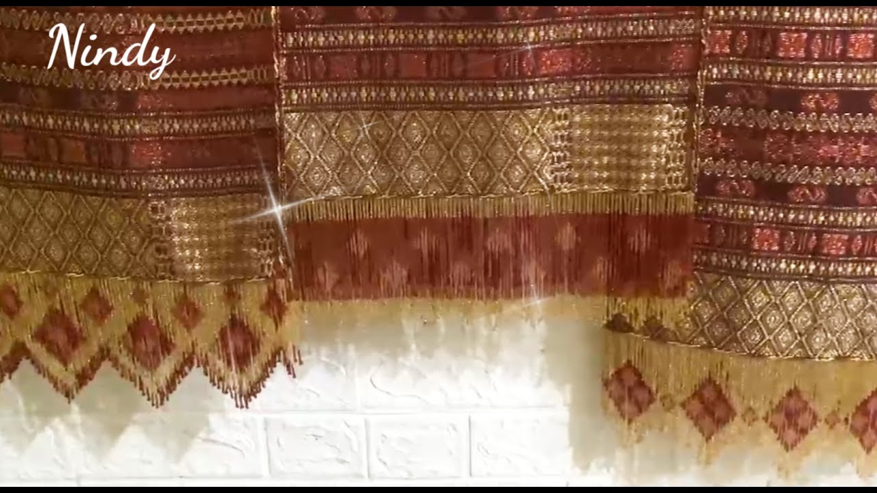 Ronce selendang songket tumtuman-satu rasa tiga model -ronce pengantin ...