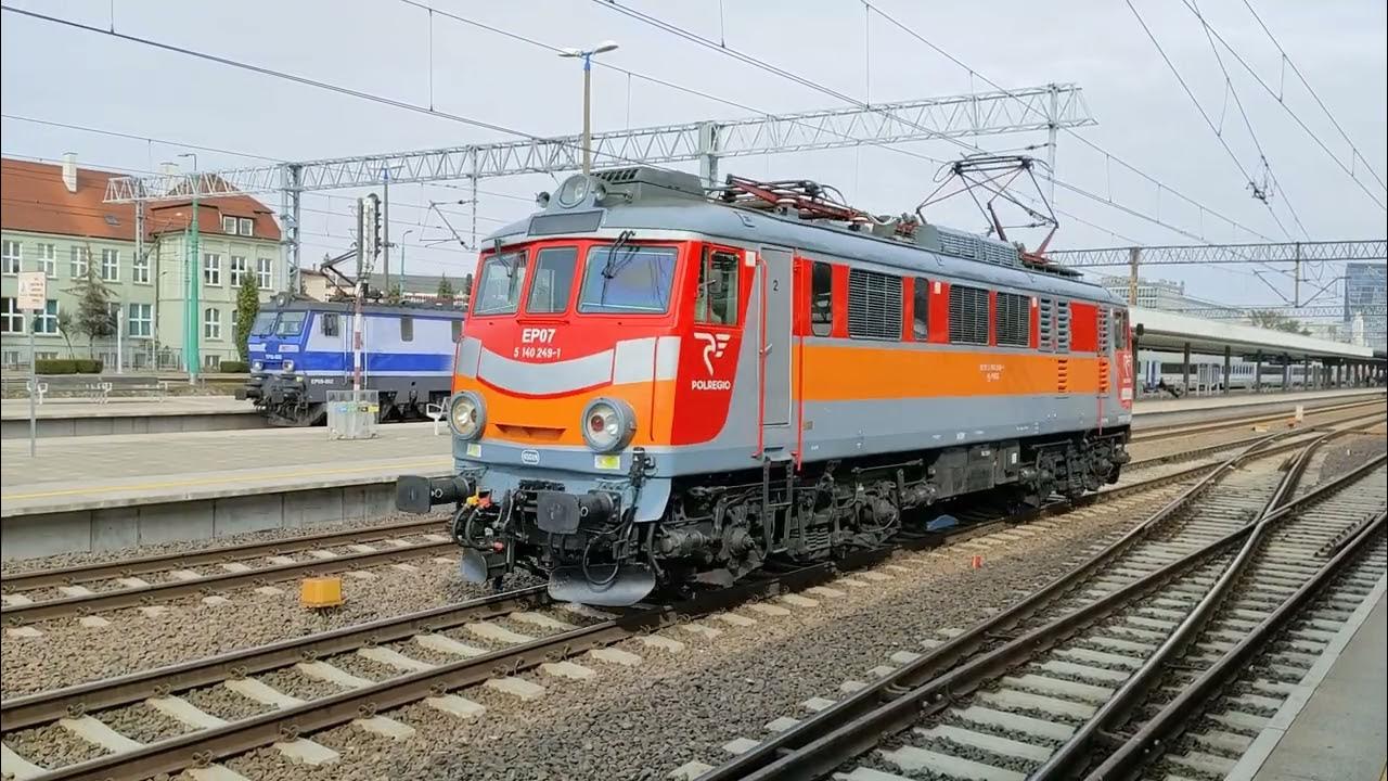 EP07P-2005 - oblot składu REGIO (z widokiem na EP09-002+IC HEWELIUSZ PKP INTERCITY) POLREGIO ...